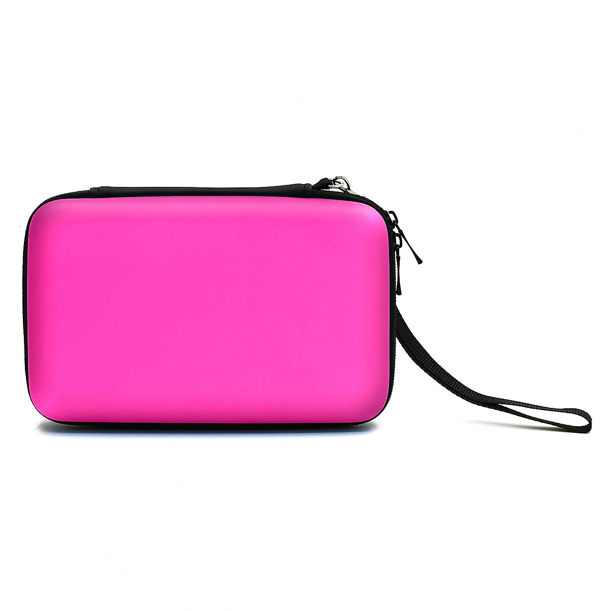 ADVcer 3DS Case, EVA Waterproof Hard Shield Protective Carrying Case with Detachable Hand Wrist Strap Compatible with Nintendo New 3DS XL, New 3DS, 3DS, 3DS XL LL, DSi, Dsi XL, DS, DS Lite (Fuchsia)