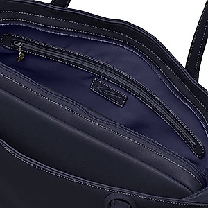 Kitamura D-0433 Semi-Shoulder Bag with Detachable PC Case, Dark Blue/White Stitching [Navy] 10901, One Size