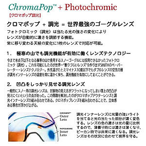 Smith Optics Skyline XL Low Bridge Fit Unisex Snow Goggle - Black, ChromaPop Photochromic Red Mirror