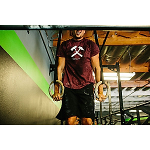 QALO Men's Classic Rubber Silicone Ring, Rubber Wedding Band, Breathable, Durable Rubber Wedding Ring for Men, 8.5mm Wide 2.5mm Thick, Black, Size 14