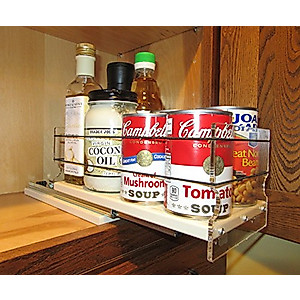 Vertical Spice - 5x1x11 DC - Heavy Duty Storage Organizer Drawer for Cabinets and Pantries - Size: 5.75" Width x 5.0" Height x 10.6" Depth - MADE IN USA