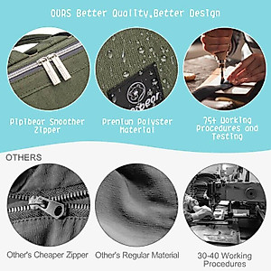 pipi bear Diaper Bag Backpack, Baby Bag for Mom Dad,Multifunction Large Diaper Backpack with Changing Pad,Water Resistant and Durable, Green