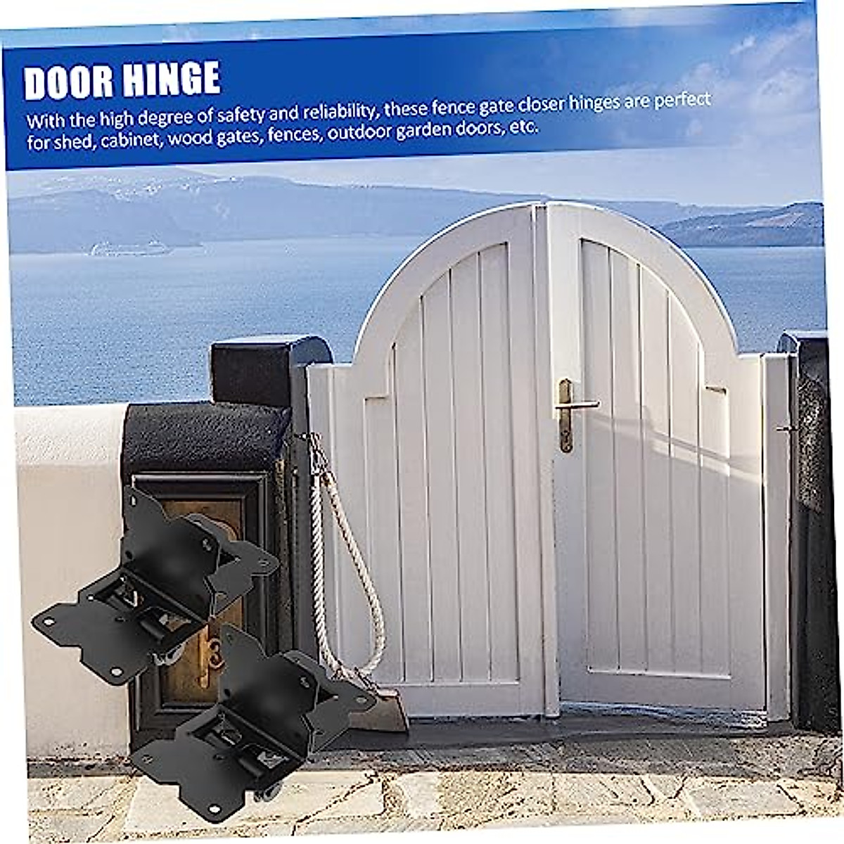2pcs Fence Hinge Heavy Duty Leash Gate Hinges for Wooden Fences Heavy Duty Stainless Steel Hinges Door Hinges Barn Hinges Metal Hinges Self Closing Gate Hinges Hinges Bolt