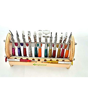 ArtLab Premium German Optical Plier Eyeglass Repair Tool Kit -14 Each Optician ! Optical Pliers,Eyeglasses Tool Set- with 12 Optician’s Pliers and 2 Screwdrivers with Stand