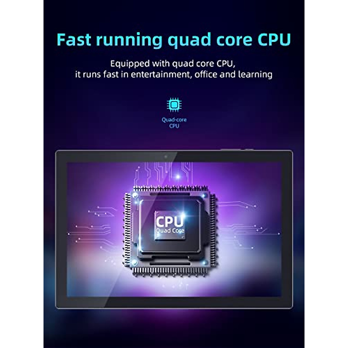 Tablet Android 11, Tablet 10 inch, 2GB RAM+64GB ROM & 512GB Expand, 2+8MP Dual Camera, 2.4G WiFi, Bluetooth, IPS Touch Screen, 6000mAh Battery, Google GMS Certified Tablets Grey