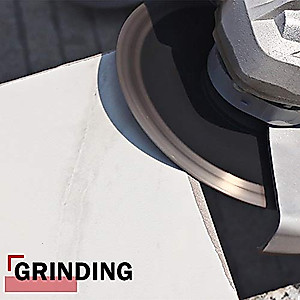 Diapro 2 Pack-4.5" Tile Blade Diamond Porcelain Blade for Cutting and Grinding Porcelain Tile Granite Marble (4.5", 2)