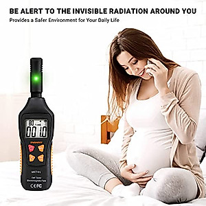 EMF Meter 5HZ-3.5G, ENGiNDOT Digital LCD EMF Detector, 3-in-1 EMF Tester, Ghost Hunting Equipment, Electromagnetic Radiation Detector, Temperature Detector, EMF Inspections