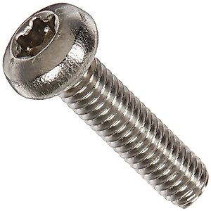 Small Parts 18-8 Stainless Steel Pan Head Machine Screw, Meets ISO 7045, T10 Star Drive, M3-0.5 Thread Size, 10 mm Length, Fully Threaded, Import (Pack of 100)