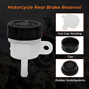 AUTOVIC Transparent Motorcycle Rear Brake Master Cylinder Tank Oil Cup Fluid Bottle Reservoir For Polaris Sportsman Scrambler Outlaw Replace 1930854