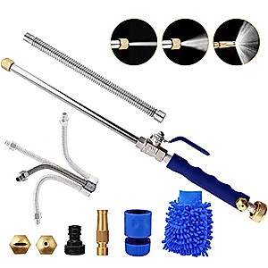 Gresonic Hydro Jet High Pressure Power Washer Wand for Garden, Portable Watering Sprayer with Universal Hose End and Hydrojet Water Power Nozzle for Gutter Patio Car Window House