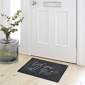 Did You Call First Doormat Entry Welcome Mat for Front Door Outside Entryway Funny Doormat Non Slip Rubber Backing Heavy Duty Low Profile Mats for Entry Patio