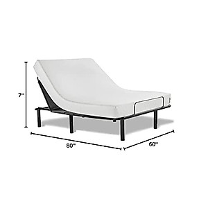 Simmons - Gel Memory Foam Mattress - 7 Inch, Queen Size, Firm Feel, Motion Isolating, Moisture Wicking Cover, CertiPur-US Certified, 100-Night Trial