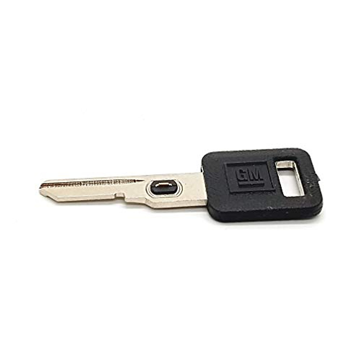 GM 595516 Genuine OEM Single Sided Ignition Logo Key Blank w/Vats Resistor Chip #6. for: Buick, Cadillac, Chevrolet, Oldsmobile, Pontiac, Strattec V.A.T.S No. 6.