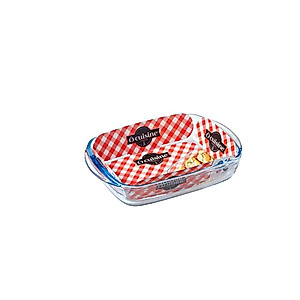 Arcuisine Rectangular Roaster, 3.6 L, Clear