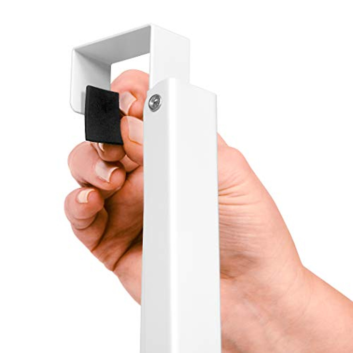 HOLDN’ STORAGE Over Door Hanger - Single Hanger Retractable Collapsible Folding Over The Door Rack Organizer for Clothes & Towels Ideal for Bathrooms, Dorm Rooms Etc.