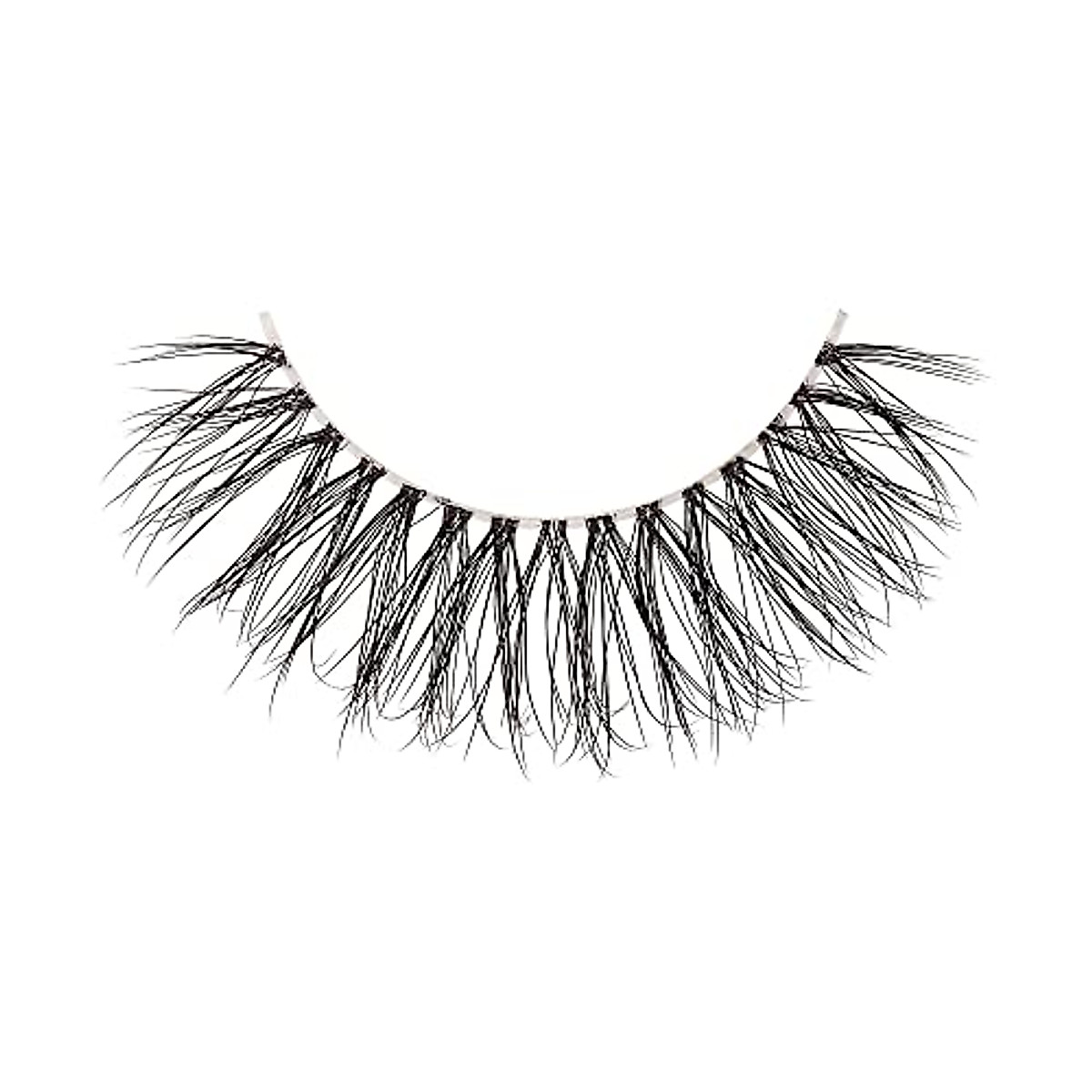 KISS Lash Couture LuXtensions Collection False Eyelashes, Flat Lash Technology, Real Lash Extension Fibers, Reusable, Contact Lens Friendly Strip Lashes, Style 'Black Swan', 1 Pair