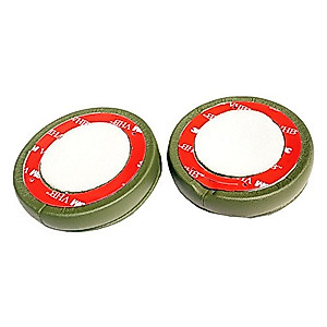 Memory Foam Ear Pads - Protein Leather Replacement Parts Compatible with Beats Solo 2.0 / Solo 3.0 Wireless/Wired On Ear Headphone(1 Pair) (Army Green)