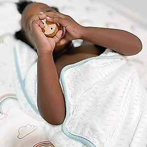 Bamboo Baby Hooded Towel and Washcloth Set, Perfect for Babies or Toddlers, Soft & Absorbent (Greenish)