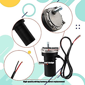 Rear Electric Stabilizer Jack Motor Compatible with Lippert 113407 352338 138445 178562 162307, for Stabilizer Jacks 337199 298707 369774, Replaces C-800 K01531A800 K01531-A800 K01285C800 K01285-C800