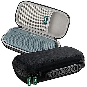 C CALYCO Portable Hard Travel Case for Bose SoundLink Flex Wireless Speaker, Travel Storage Case with Mesh Pockets for SoundLink Flex Speaker and Accessories (Black, Case Only)