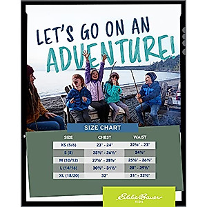 Eddie Bauer Kids' Jacket - CirrusLite Weather Resistant Down Coat for Boys and Girls - Insulated Quilted Bubble Puffer (3-20), Size 10 Dec 2023, Iron