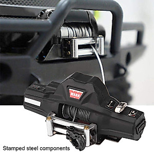 Drfeify RC Model Vehicle Dual-Motor Winch,1/8 Scale Accessory with Remote Controller