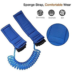 2 Pack Anti-Lost Link Walking/Swimming Wristband Link Wrist Leash for Kids & Toddlers Child Safety Wristband Autism Saftey Harness (Blue Pink/Orange)