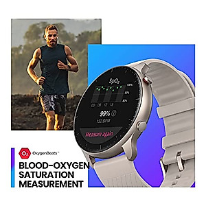 JAITEA [New Version GTR 2 New Version Smartwatch Alexa Built-in Ultra-Long Battery Life Smart Watch for Android iOS Men (Color : Black1, Size : GTR 2 New Version)