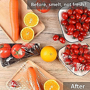 Fresh Keeping Bags, Fresh Keeping Bags 100pcs, Fresh Keeping Bags Food Covers, Reusable Fresh Keeping Bags With Elastic, Plastic Sealing Bags Food Cover For Food Storage (100 PCS)