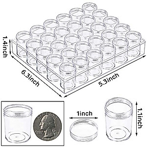 BigOtters 5D Embroidery Diamond Storage Box, Bead Storage Containers with Lids Bead Organizer Small Diamond Painting Containers Glitter Containers for DIY Art Crafts Nail Diamonds, 6.3 X 5.3 X 1.4inch