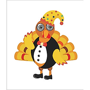 Thanksgiving Stickers 20 Sheets 13 x 9 inchi Make-A-Turkey Stickers Decals for Fall Autumn Harvest Crafts Scrapbooking Kids Party Games Favors Supplies - DIY Required
