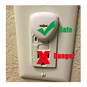 UCLEVER Outlet Plug Covers Baby Proofing Electric Protector Caps Kit for Child Safety (24 Plugs + 4 Keys)