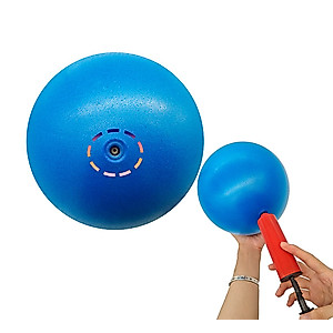 3Pcs Mini Pilates Exercise Yoga Ball, 6 Inch Small Inflatable Exercise Yoga Ball,Core Training and Physical Therapy Equipment, with Pump(Purple/Blue/Pink)
