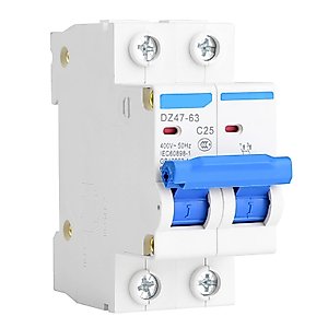 YWBL-WH Miniature Circuit Breaker DZ47-63 2P 400V AC Miniature Circuit Breaker Leakage Air Switch 25A 40A 50A 63A(25A)