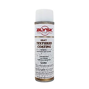 Blysk Heavy Textured Coating WHITE (U250) 15oz., paintable chip guard, chip resistant, fast drying, corrosion protector (1)