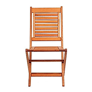 Amazonia Parati 2-Piece Outdoor Folding Chair Set | Eucalyptus Wood | Ideal for Patio and Indoors, 26Lx19Wx36H