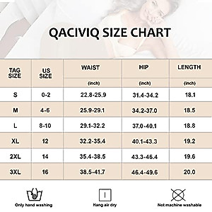 QACIVIQ Tummy Control Shapewear Panties for Women High Waist Trainer Butt Lifter Seamless Body Shaper Slip Shorts Underwear Beige