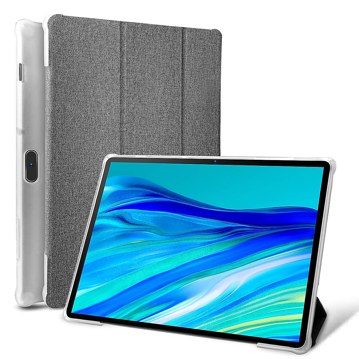 Pritom 10 inch Tablet Cover Case Compatible with Pritom Touch 10 or M10（3G Tablet 10 inch - Fixed Viewing Angle, Stand Folio and All-Round Protection