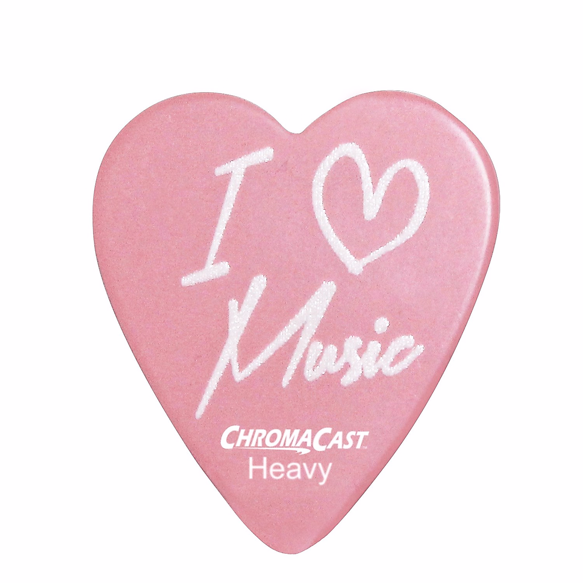 ChromaCast CC-HS-LM-12-PACK "I Love Music" Heart Shaped Picks in Light, Medium and Heavy Gauge - 12-Pack