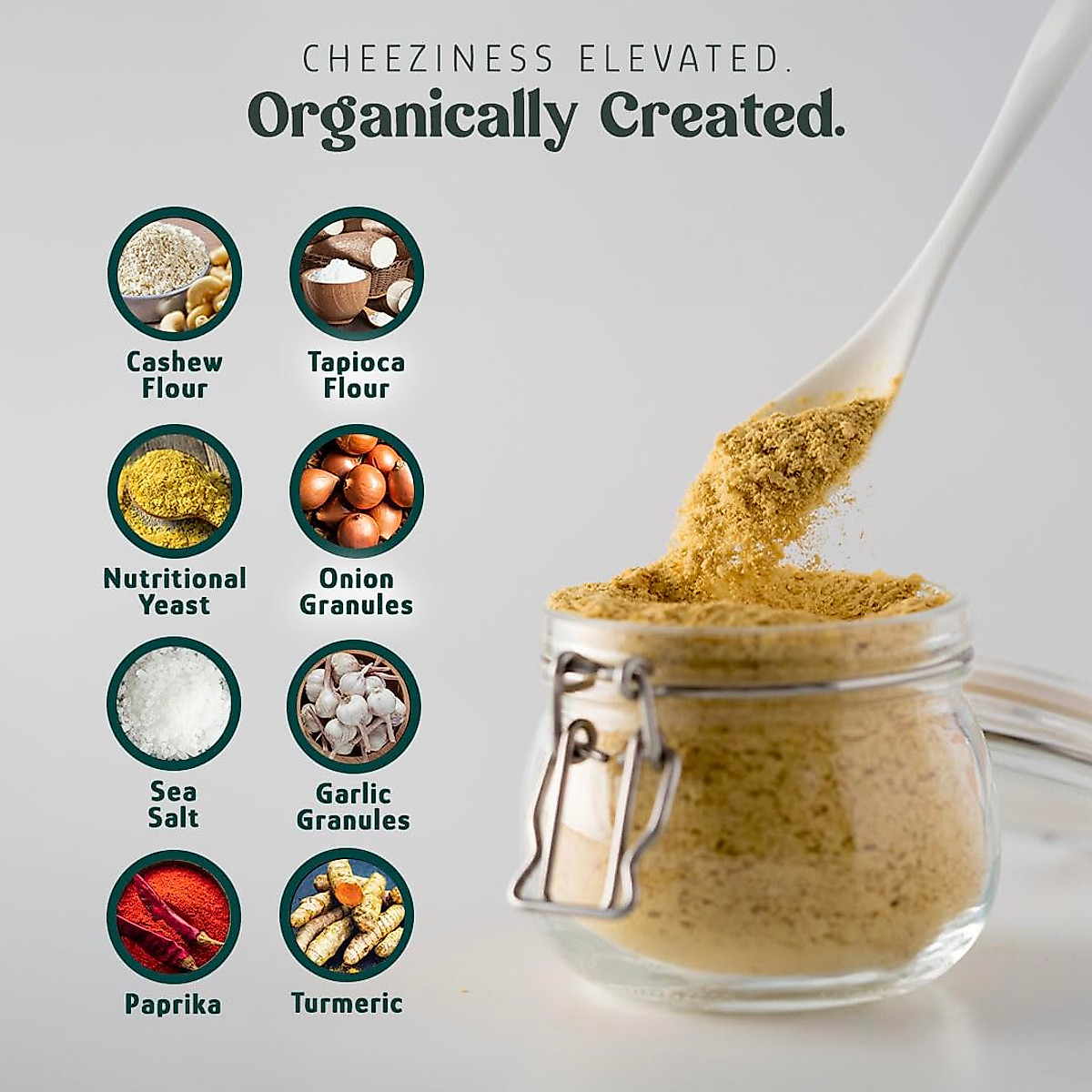 Country Life Vegan Cheez Mix, Made with Organic Ingredients, Instant, Plant-based, Cheddar Cheese Substitute Perfect for Mac&Cheese, Burgers, and Veggies 12.5oz