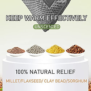 UNCN Wide Microwave Heating pad with Washable Cover 9 * 15" Microwavable Hot Pad for Neck Shoulder, Cramps, Back Cordless Warm Compress Weighted Moist Heat Pack for Aches, Unscented