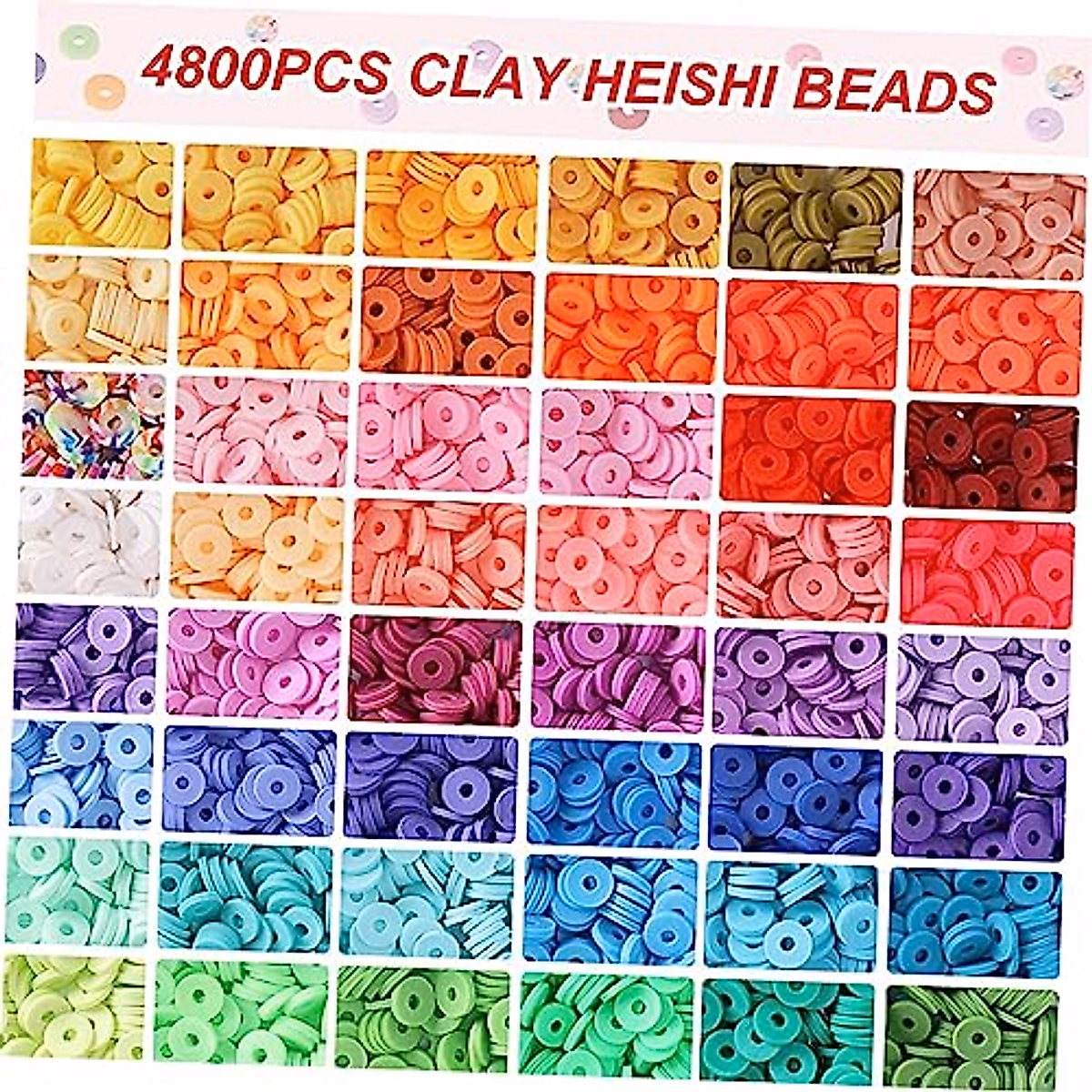 EXCEART 1 Set Black Stone Beads Colorful Clay Beads DIY Jewelry Making Set Arts and Crafts Kit Adult Craft Kits Fashion Necklace Bracelet Beads Girls Bracelet Making Kit Bracelet Maker Kit