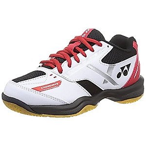 YONEX(ヨネックス) Unisex's Badminton Shoe, White/red, 8.5