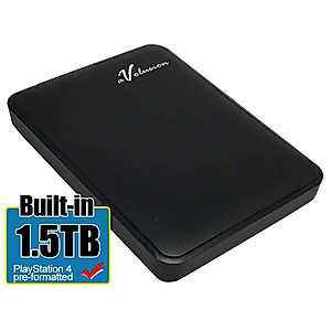 Avolusion 1.5TB USB 3.0 Portable PS4 External Hard Drive (PS4 Pre-Formatted) HD250U3-Z1-1.5TB-PS - 2 Year Warranty