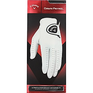 Callaway Men's Dawn Patrol Golf Glove, X-Large, Right Hand, Prior Generation , White