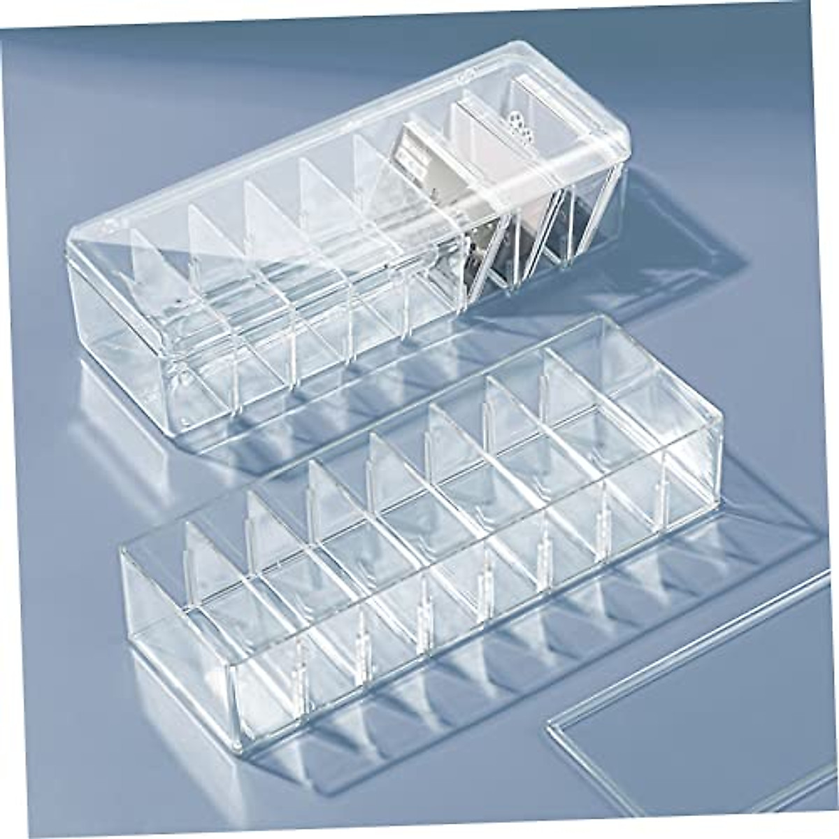 Cabilock 3 Sets Card Storage Box Business Card Plastic Holders Business Card Case Cards Storage Case Business Card Stand Card Stands for Display Child With Cover The Pet Card Box