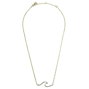 Pura Vida Gold Wave Coast 16" Necklace - Gold Plated .925 Sterling Silver Necklace