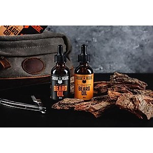 Beard Oil For Men, Beard Growth Oil, Beard Care, Best Beard Oil, All Natural, Sandalwood & Citrus Scent, Mens Gifts (2 Pack Of 2 oz)