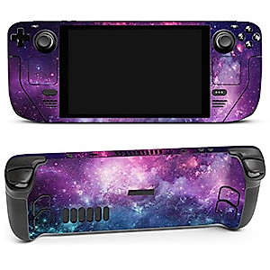 Full Body Vinyl Skin Stickers Decal Cover for Steam Deck Handheld Gaming PC - Purple Space