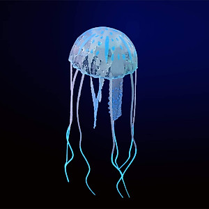 JONJUMP Artificial Glowing Effect Jellyfish Fish Tank Aquarium Decor Mini Submarine Ornament Decoration Aquatic Pet Supplies